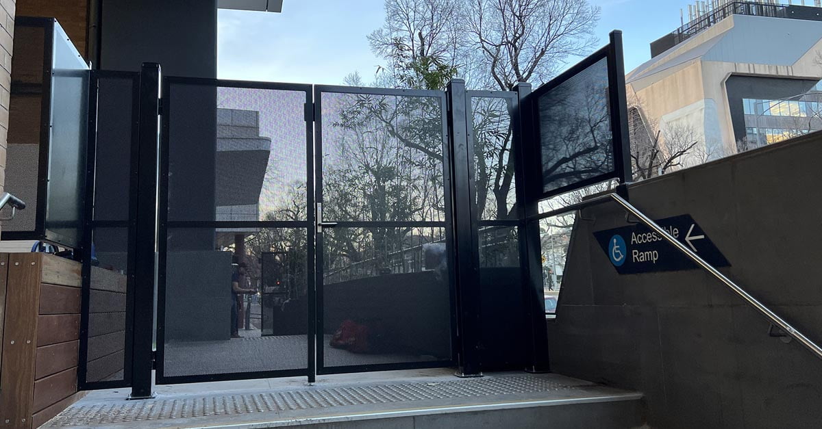 Perforated screen gates and fencing - Melbourne | Haven Fencing